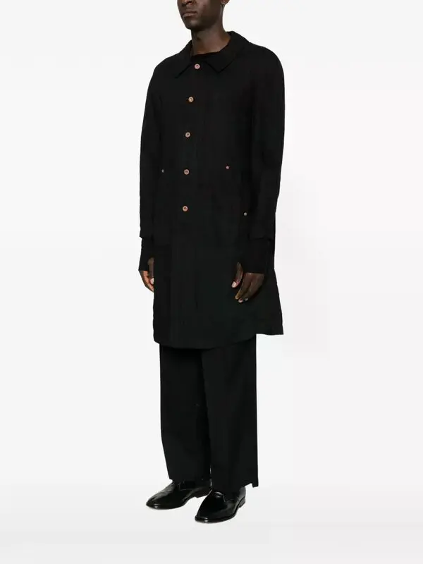 LOÏS DIONISIO Button-fastening Long-sleeve Coat