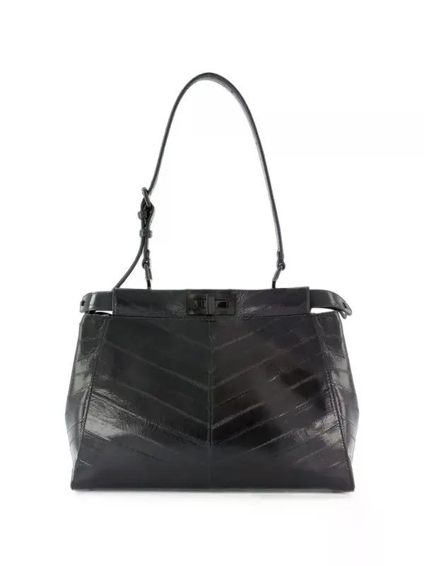 Fendi Medium Peekaboo Leather Shoulder Bag