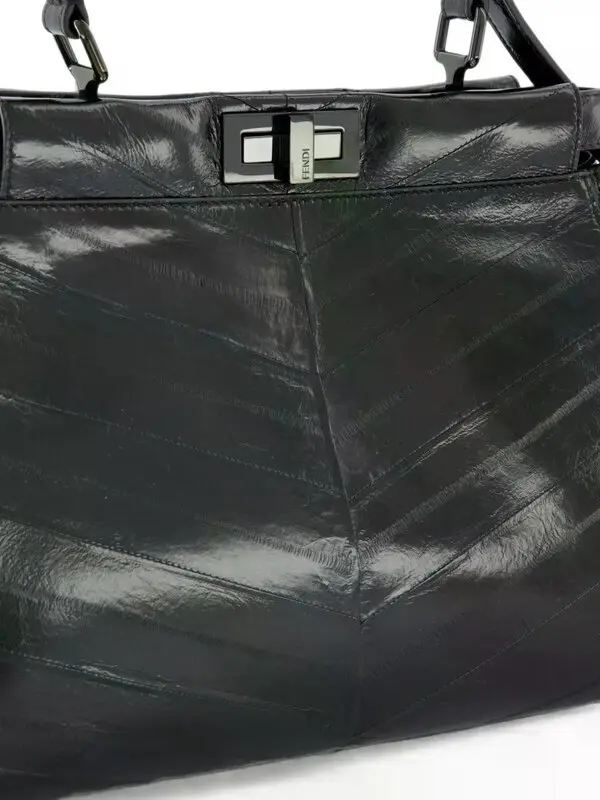 Fendi Medium Peekaboo Leather Shoulder Bag