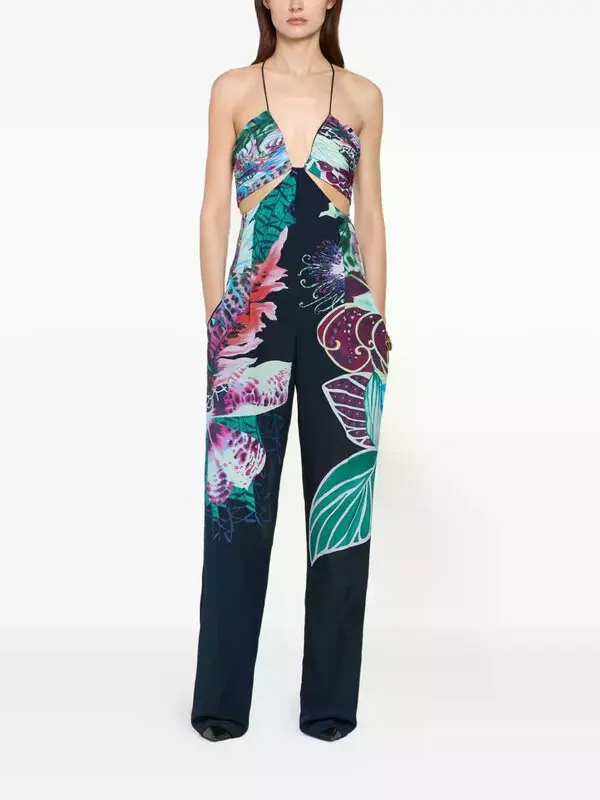 Roberto Cavalli Floral-print Jumpsuit