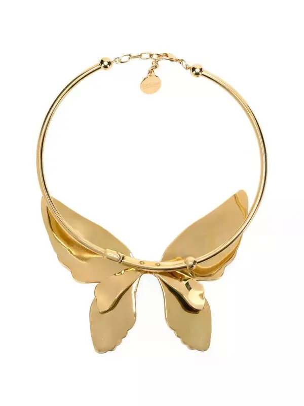 Roberto Cavalli Butterfly-motif Crystal-embellished Necklace