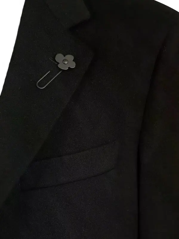 LARDINI Flower-lapel Pin Single-breasted Coat