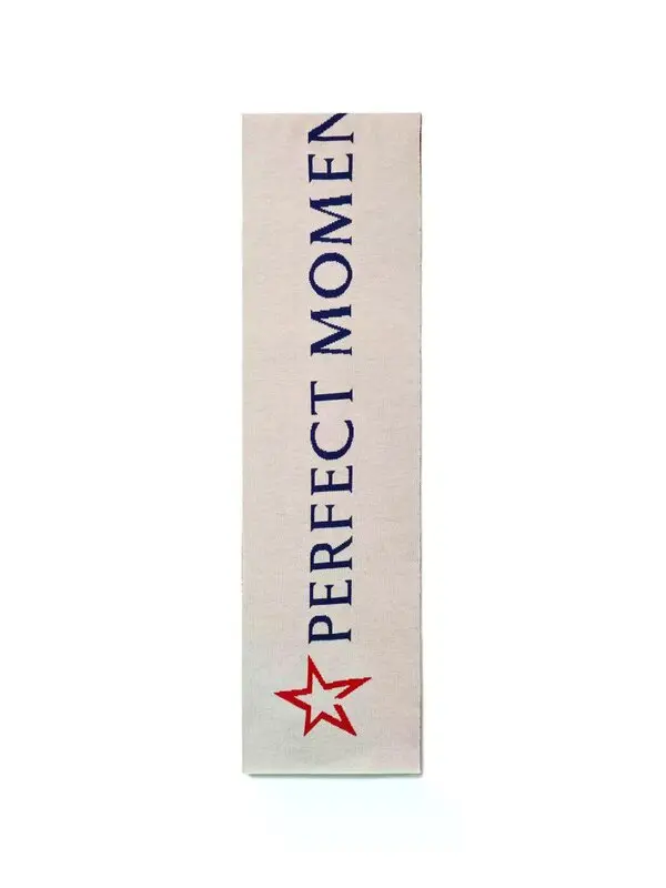 Perfect Moment Wool North-star-logo Scarf