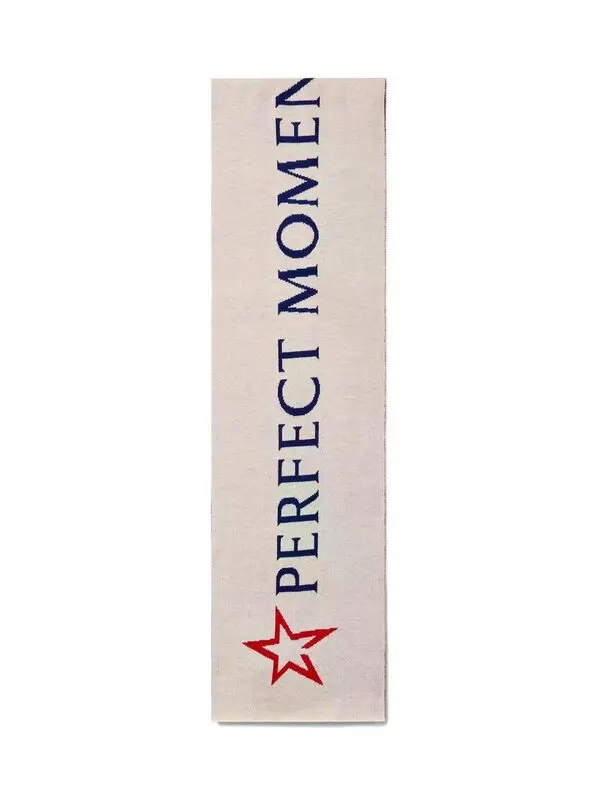Perfect Moment Wool North-star-logo Scarf