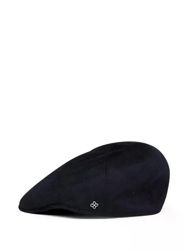 Tagliatore Segmented Cashmere Flat Cap - Blue