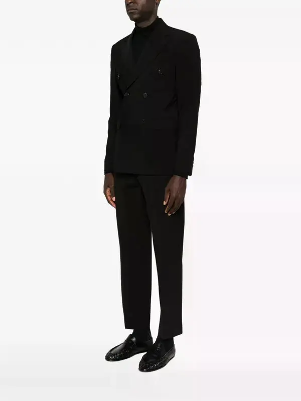 AMARANTO Double-breasted Peak-lapel Blazer