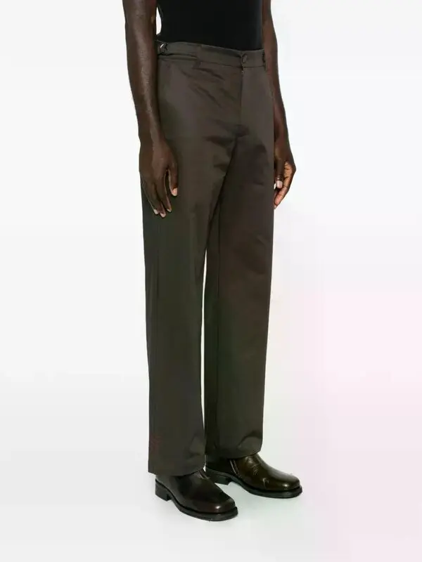 AMARANTO Flap-pocket Straight-leg Trousers
