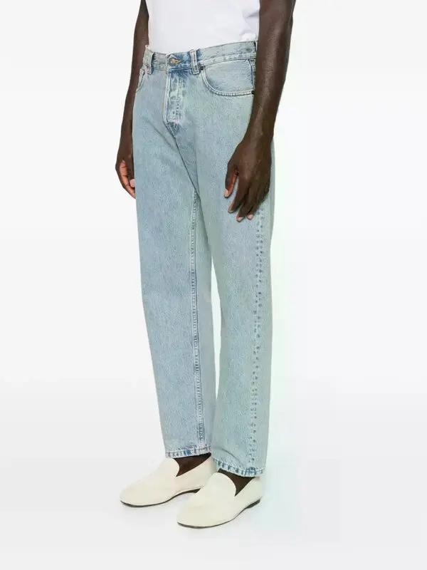 AMARANTO Faded Straight-leg Jeans