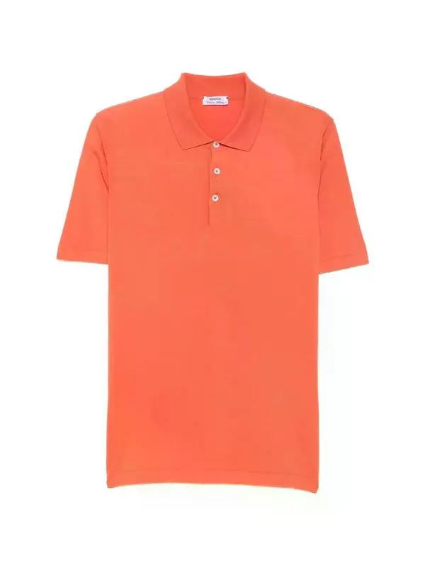 Cesare Attolini Short-sleeve Polo Shirt - Orange
