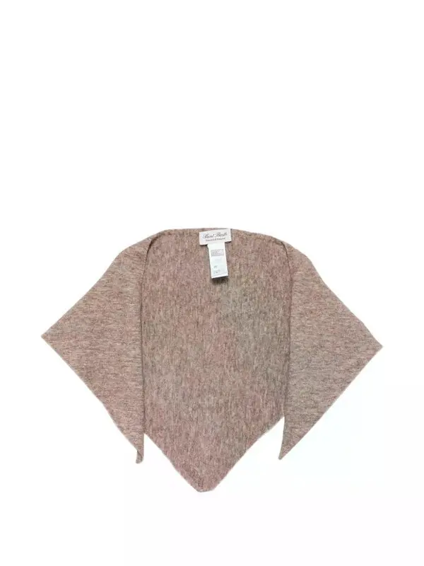 MC2 SAINT BARTH Triangle-cut Knitted Scarf