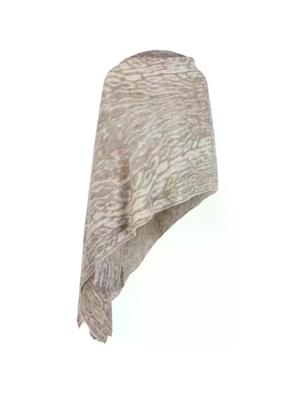 MARCCAIN Animal-pattern Knitted Scarf - Neutrals