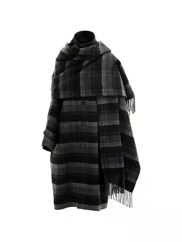 Polo Ralph Lauren Check-pattern Scarf-detail Coat