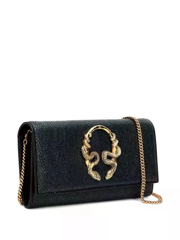 Roberto Cavalli Snake-detail Chain-strap Wallet