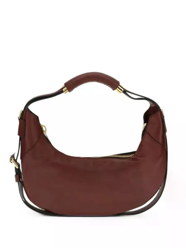 Moschino Logo-debossed Shoulder Bag - Brown