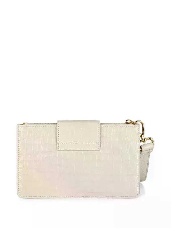 Philipp Plein Crocodile-effect Leather Clutch Bag