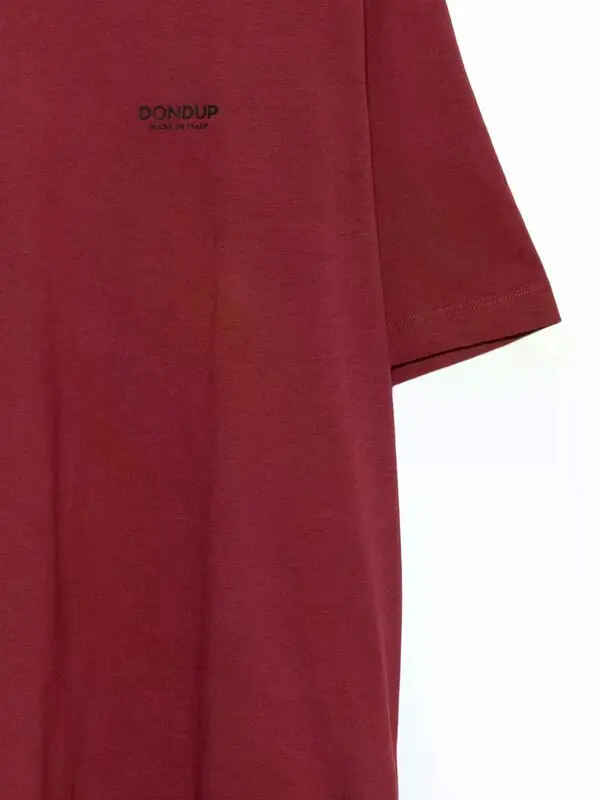 DONDUP Logo-detail Cotton T-shirt - Red