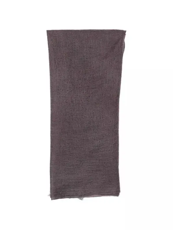 MOULETA Frayed-hem Scarf - Grey
