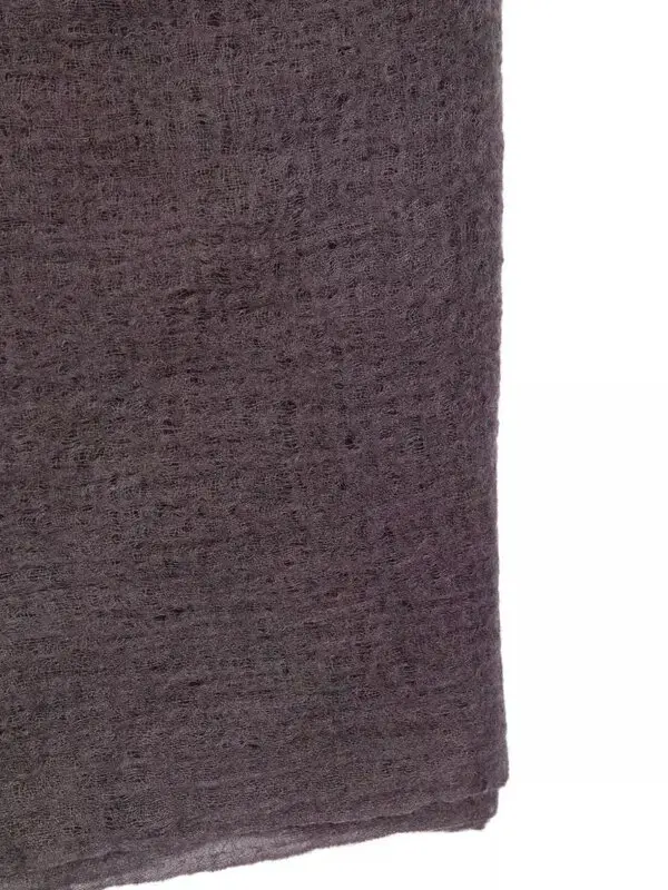 MOULETA Frayed-hem Scarf - Grey