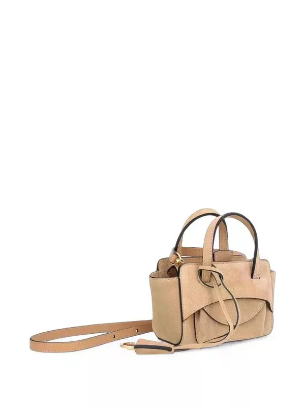 HIDESINS Flap Suede Tote Bag