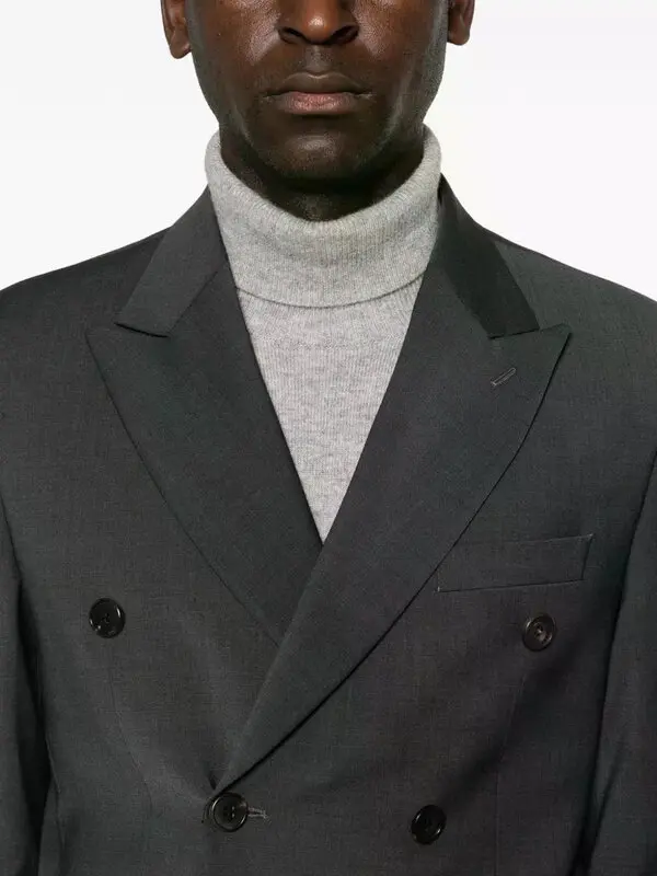 AMARANTO Double-breasted Peak-lapels Blazer