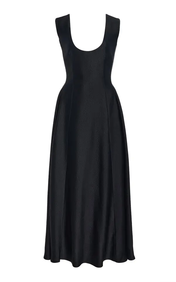 Calvin Klein Margo Scoop-neck Maxi Dress - Black