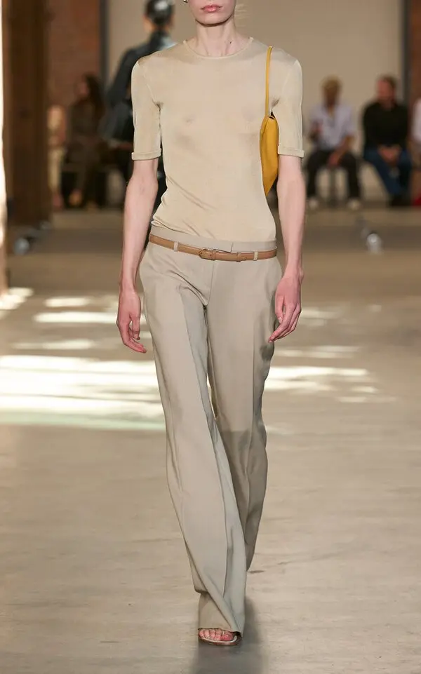 Calvin Klein Emely Low-rise Wool Straight-leg Pants