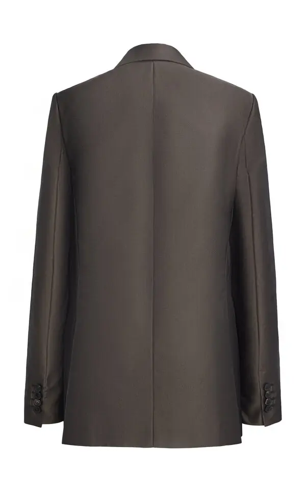 Calvin Klein Amora Single-breasted Silk Jacket