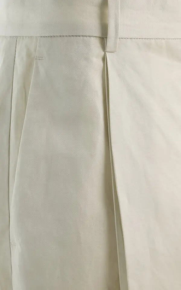 Calvin Klein Cali Mid-rise Cotton-blend Wide-leg Pants