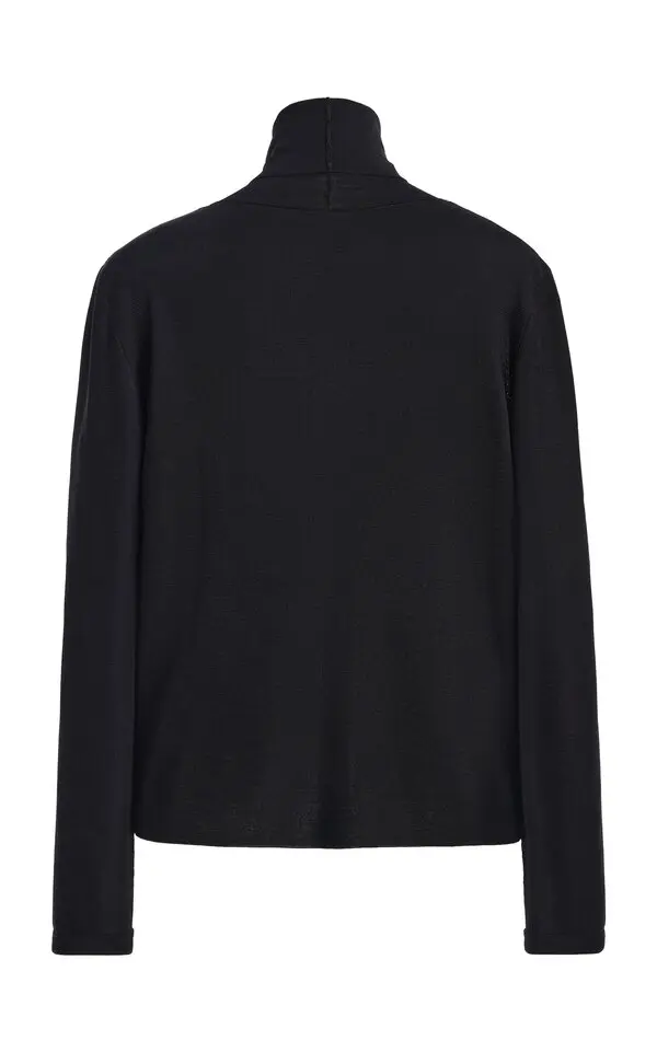 Calvin Klein Irene Turtleneck Silk Sweater - Black