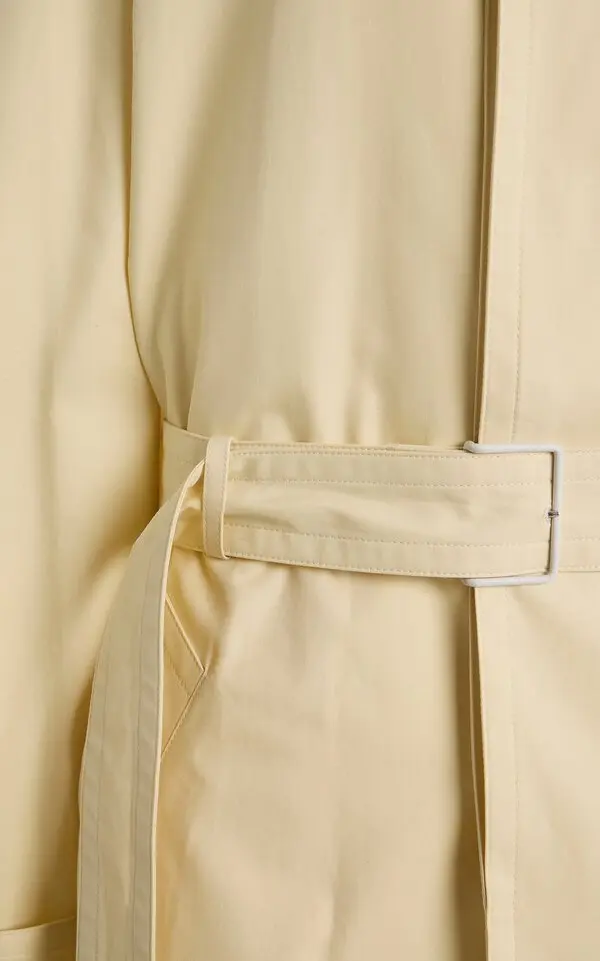 Calvin Klein Neda Cutout Cotton Trench Coat