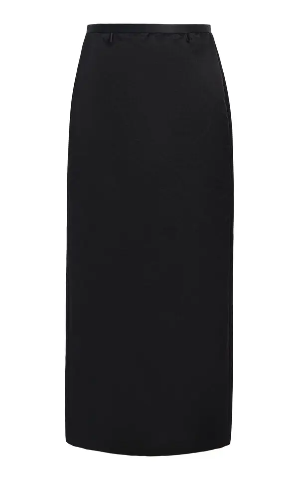 Calvin Klein Maelys Mid-rise Silk-wool Midi Skirt