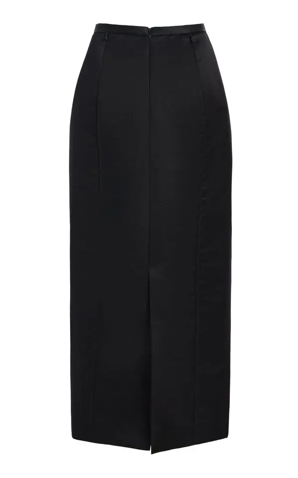 Calvin Klein Maelys Mid-rise Silk-wool Midi Skirt