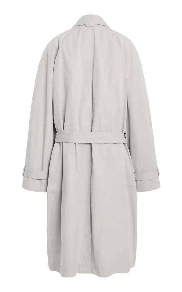Calvin Klein Neda Collared Cotton-blend Trench Coat