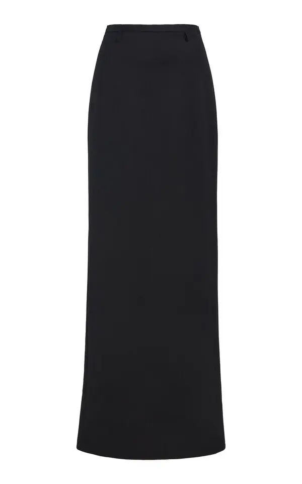Calvin Klein Noemi Floor-length Silk-wool Maxi Skirt