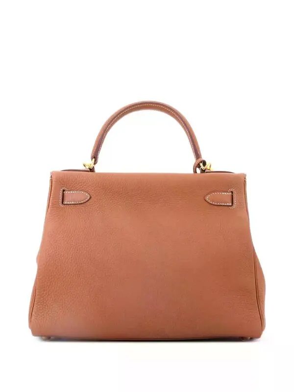 Hermès Kelly Handbag Togo With Gold Hardware 28 Crossbody Bag - Brown