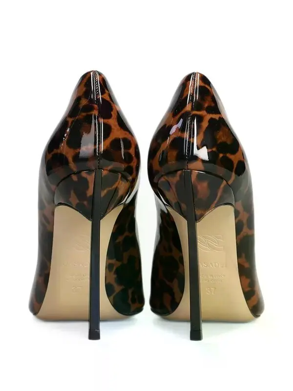 Casadei Leopard-print Patent-leather Pumps