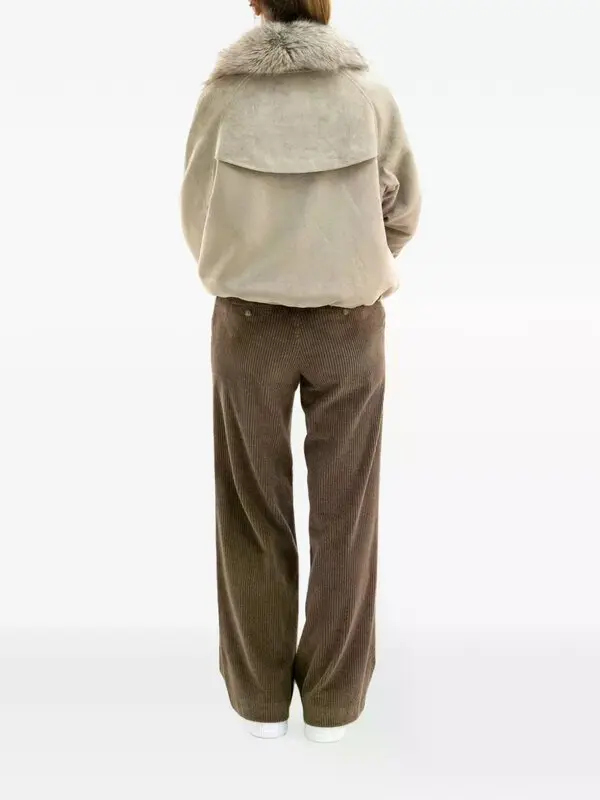 VALENTINI 1972 Faux-fur Trim Drawstring Jacket