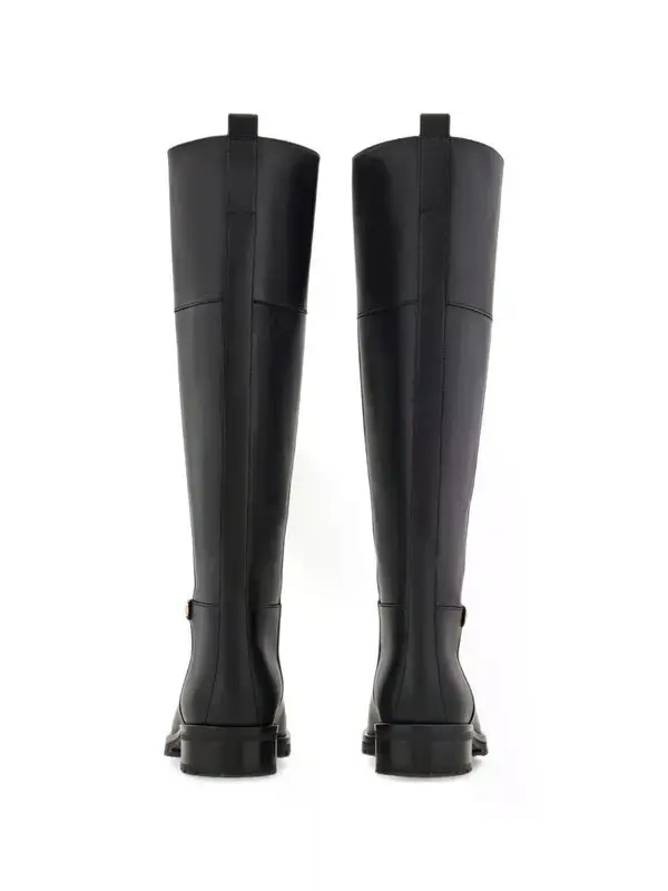 FERRAGAMO Knee High Gancini Ornament Boots
