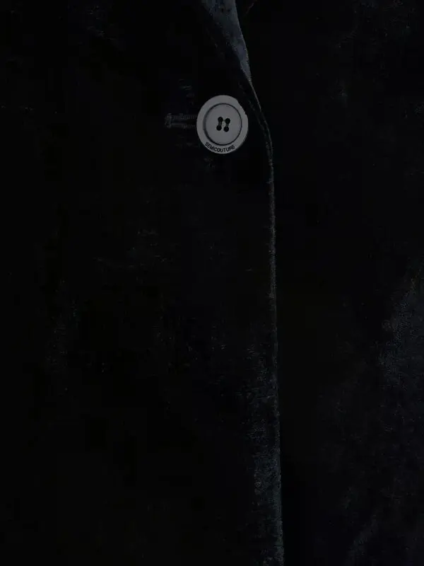 SEMICOUTURE Velvet-effect Single-breasted Jacket