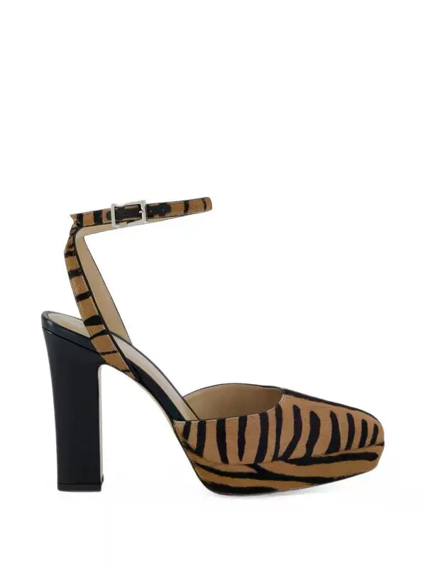 Fendi After 9 Animal-print Slingback Pumps - Neutrals
