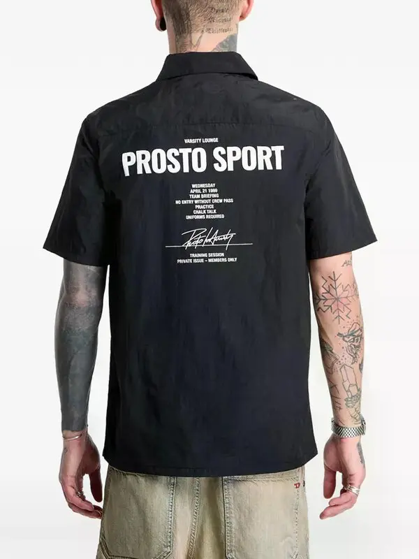 PROSTO Sport Logo-print Short-sleeve Shirt