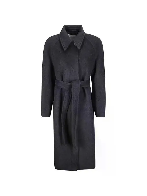 Studio Nicholson Belted Curved-shoulder Coat