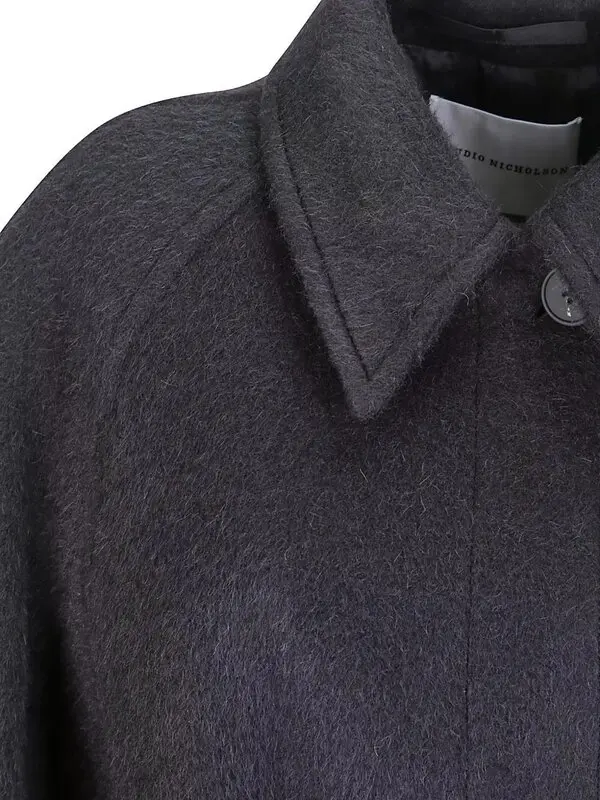 Studio Nicholson Belted Curved-shoulder Coat