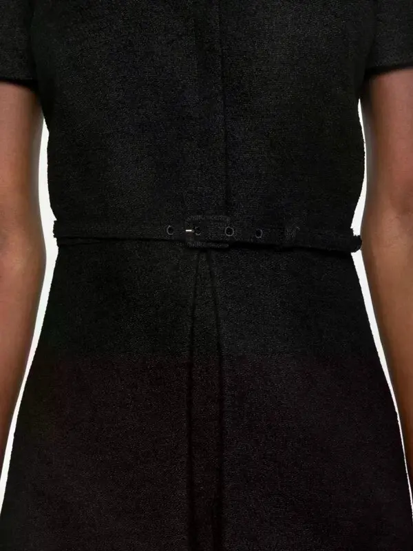 Fendi Belted Short-sleeve Midi Dress