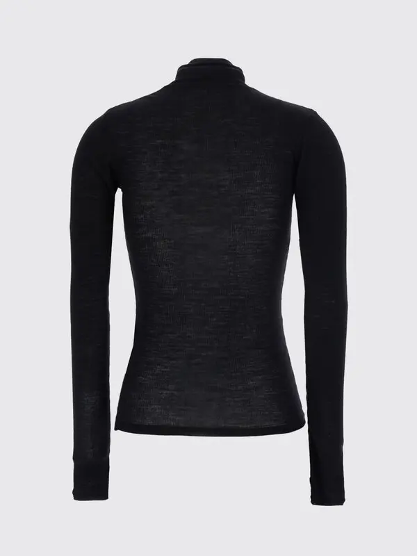 Versace Slim Fit Turtleneck Jumper In Cotton-blend With Long Sleeves