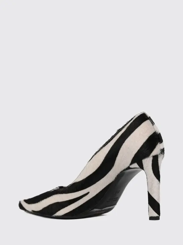 Liviana Conti Zebra Print Pony Hair Pumps With Stiletto Heel
