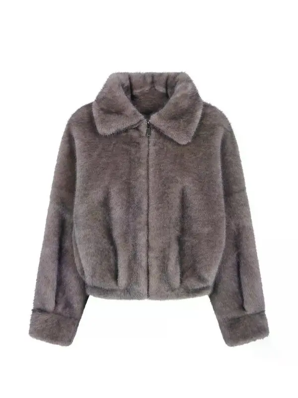 VALENTINI 1972 Faux-fur Zip-up Jacket