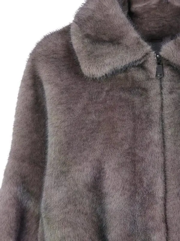 VALENTINI 1972 Faux-fur Zip-up Jacket