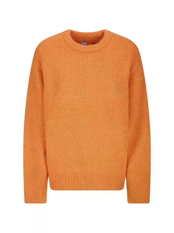 THIBAULT VAN DER STRAETE Chunky-knit Crew-neck Sweater - Orange