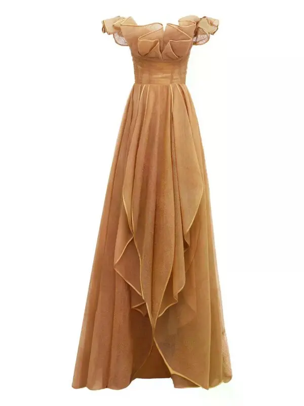 GEMY MAALOUF Ruffled Gown